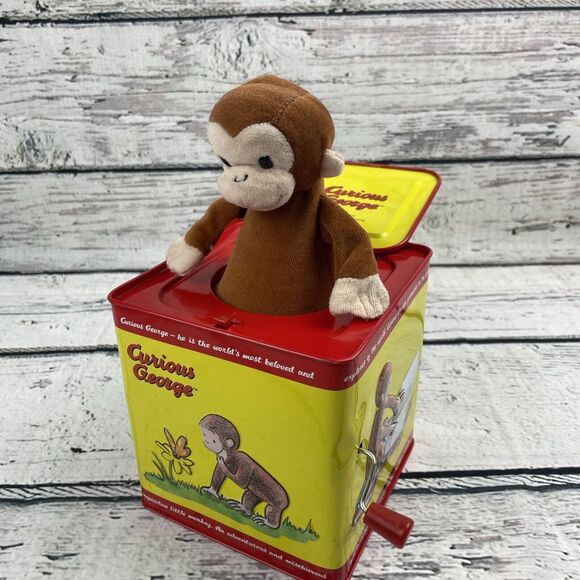 Toys | Curious George Jack In The Box Wind Up Toy Schylling Universal ...